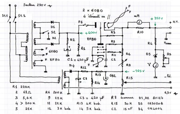 Alimentation HT stabilisée F2IF – ARACCMA